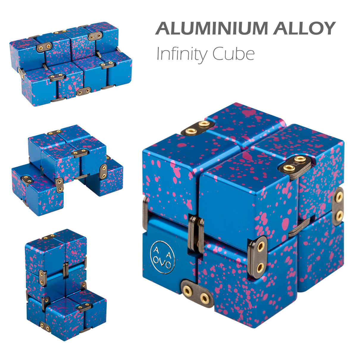 Pilpoc Infinity Fidget Cube Ultra Durable Aluminum Alloy Infinity Cube ...